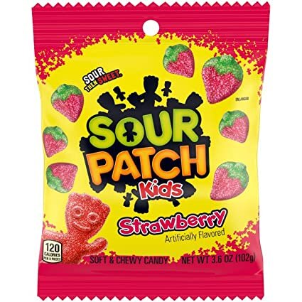 Sour Patch Kids Strawberry 102g, 1,26