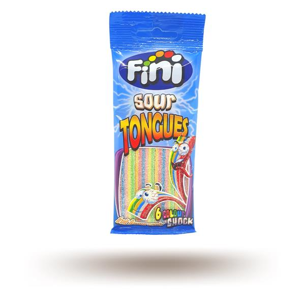 Fini Sour Tongues 6 Color Belt Halal 75g
