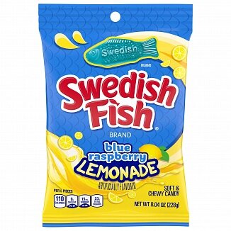 Swedish Fish Blue Raspberry Lemonade 228g