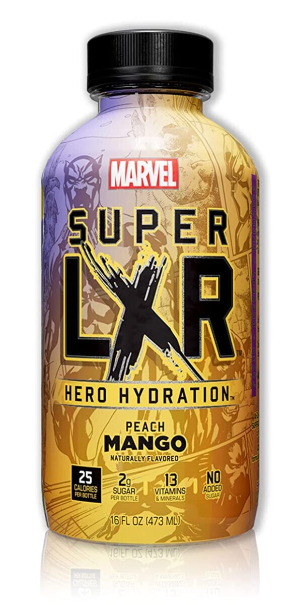 Marvel Super LXR Hero Hydration Drink Peach Mango 473ML